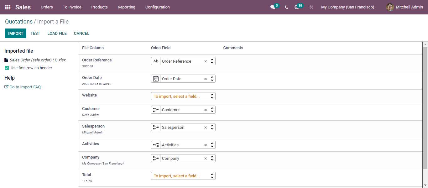 Import of Data Elements in Odoo 15 | Konsultoo